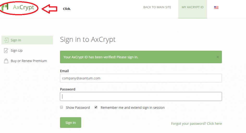 Business User Registration | AxCrypt - File Security Made Easy